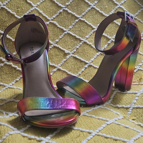 torrid | Shoes | Torrid Multicolor Strappy Heels | Poshmark
